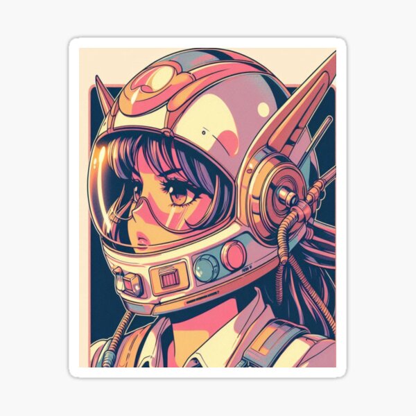 "Astro 90s girl" Sticker by Creativnani | Redbubble