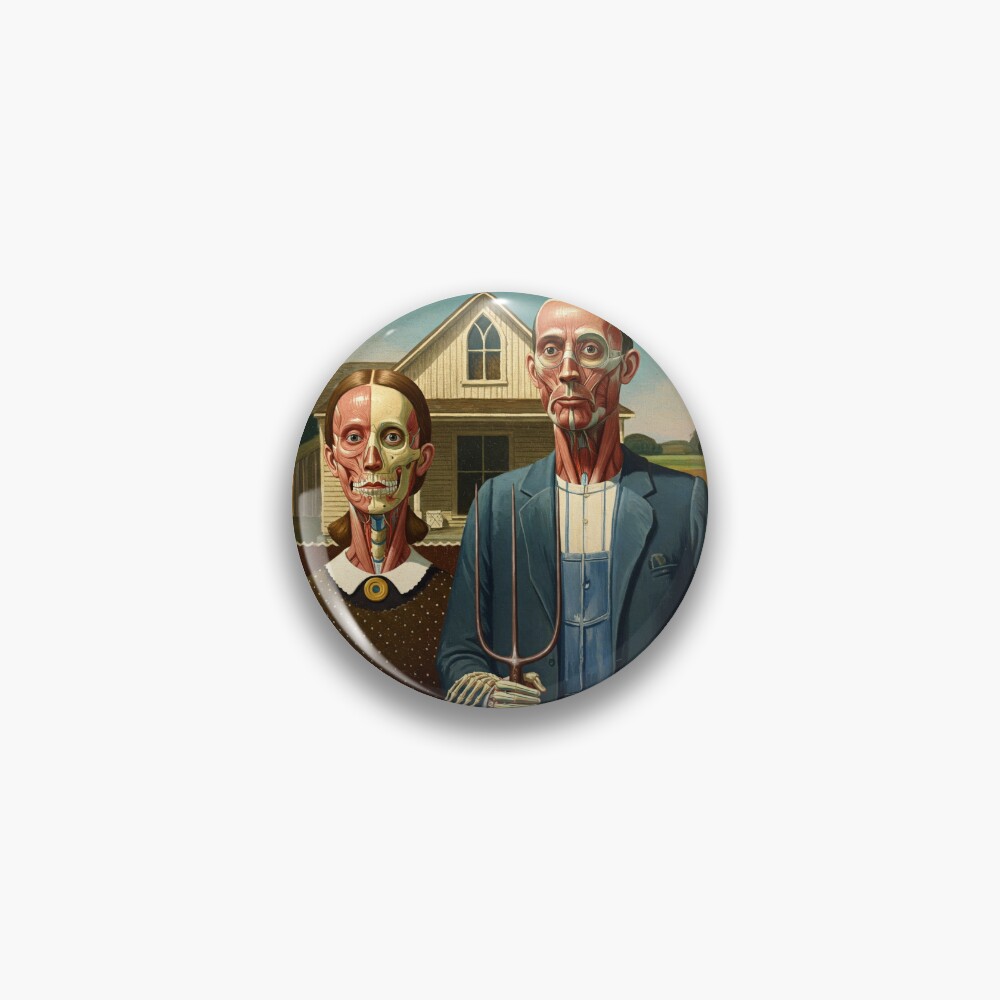"Anatomical American Gothic Skeleton Anatomy Medicine Pathology ...