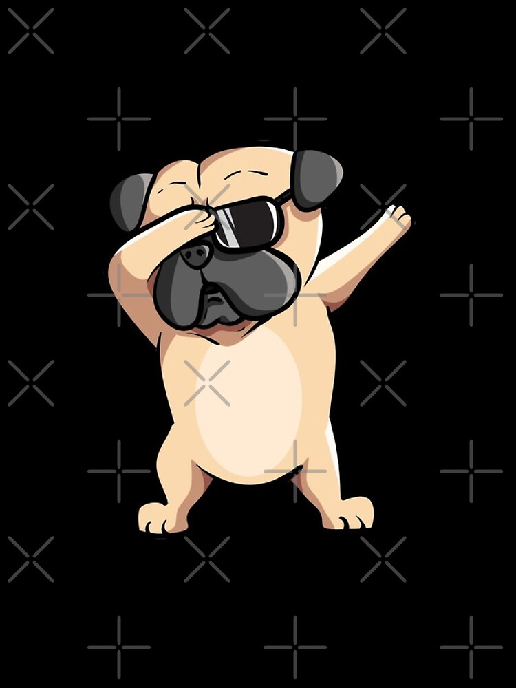 "Cool Dabbing Pug Graphic - Cute Funny Dog Dab Design" iPhone Case for ...