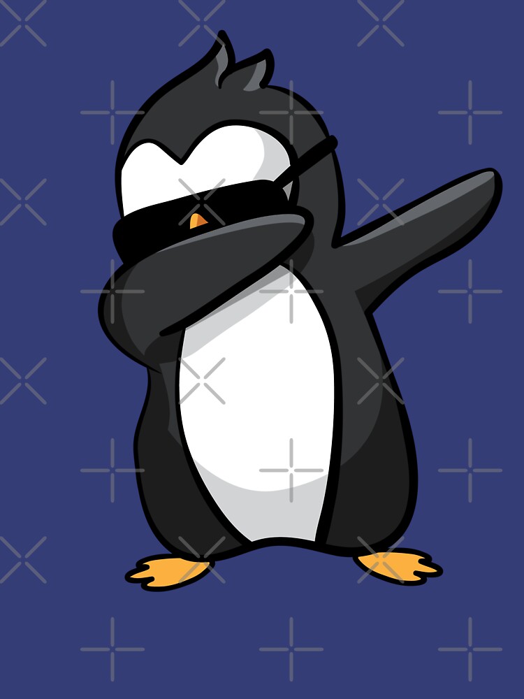 "Cool Dabbing Penguin Graphic - Cute Funny Penguin Dab Design" T-shirt ...