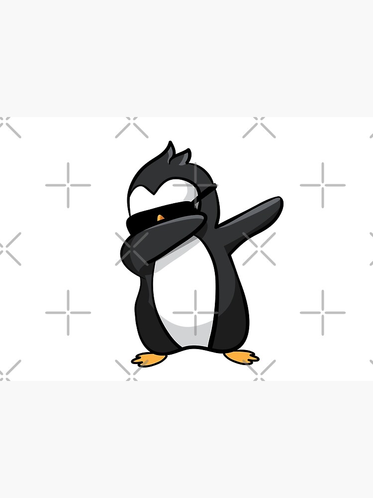 "Cool Dabbing Penguin Graphic - Cute Funny Penguin Dab Design" Poster ...