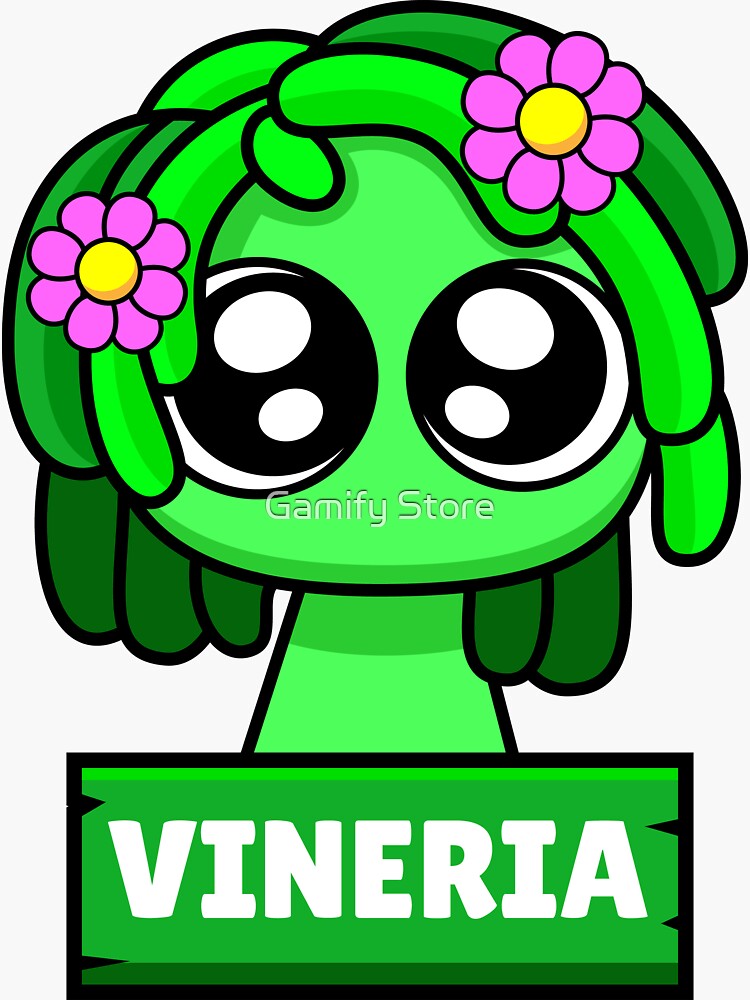 "Sprunkies Vineria Cute Character" Sticker for Sale by BurgerBites ...