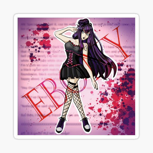 "Ebony Dark'ness Dementia Raven Way Print" Sticker for Sale by ...