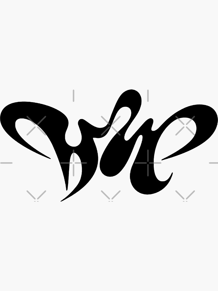 "SEVENTEEN HOSHI X WOOZI Logo // KPOP Logo" Sticker by InYourOrbit613 ...