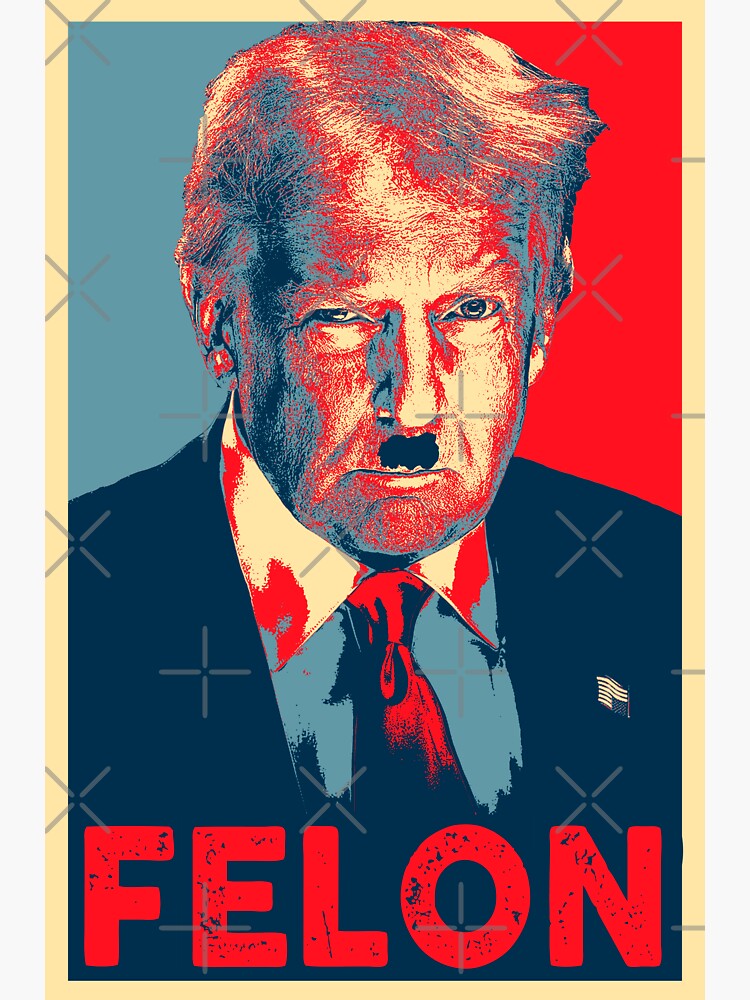 "Donald Trump Felon" Sticker for Sale by remerasnerdas | Redbubble