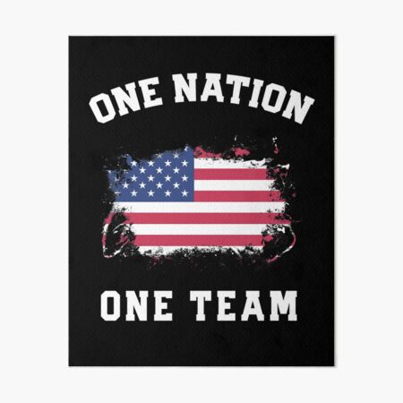 "One Nation One Team USA" Art Board Print by dtino | Redbubble