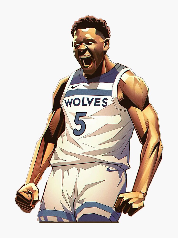 "Anthony Edwards" Sticker for Sale by DTPY | Redbubble