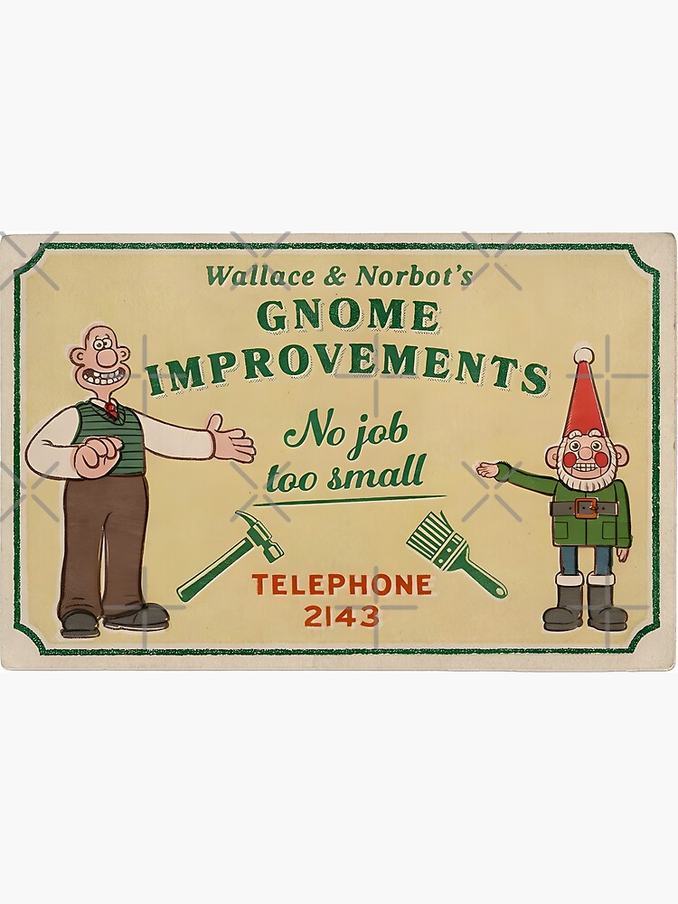 "Wallace & Gromit Norbot Gnome Improvements Vengeance Most Fowl" Poster ...