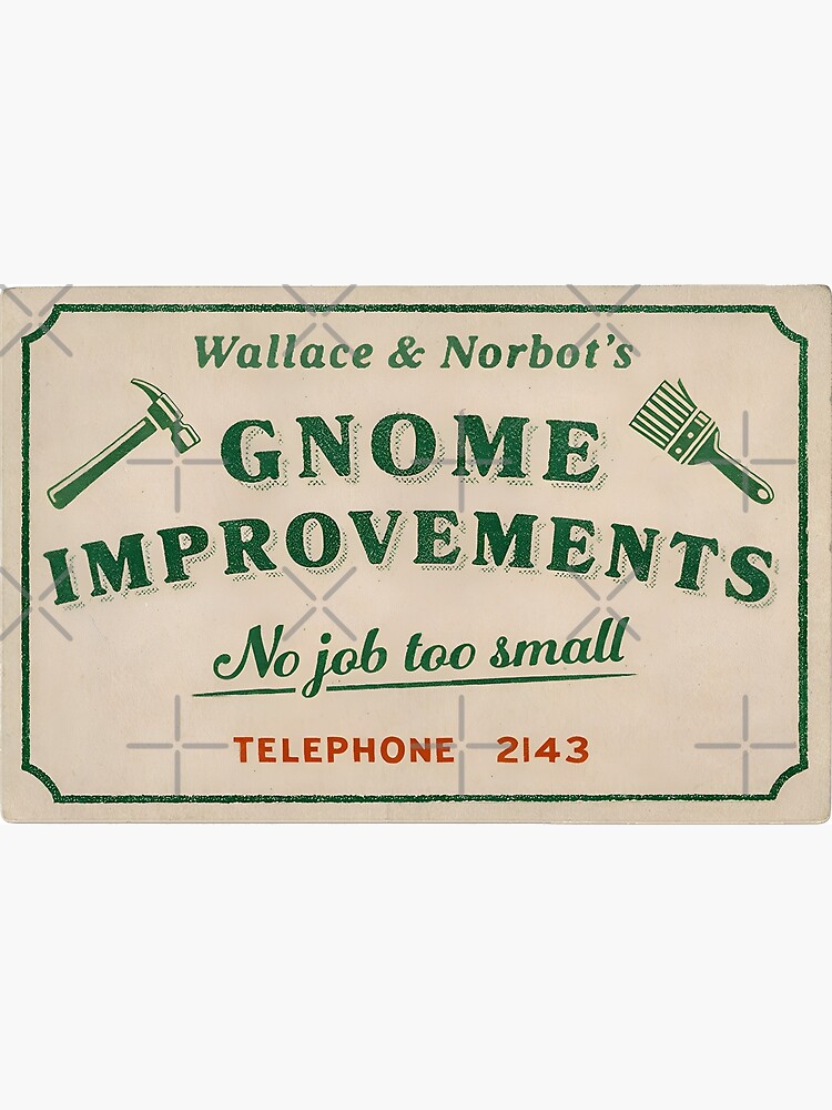 "Wallace & Gromit Norbot Gnome Improvements Vengeance Most Fowl" Poster ...