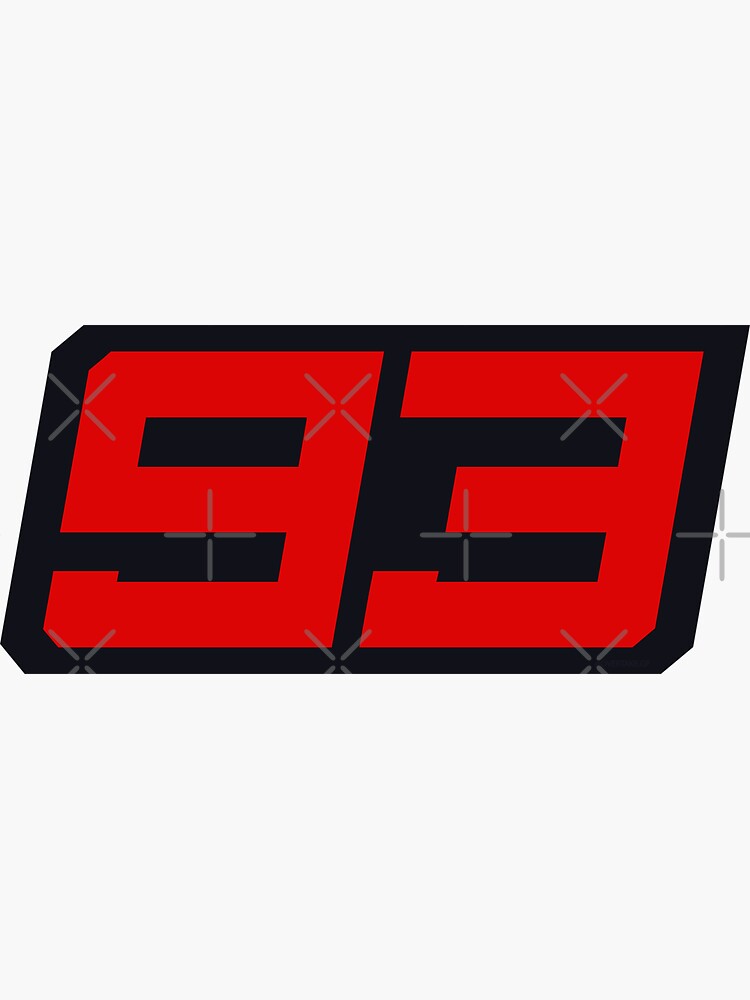 "Marc Márquez number 93 (2025)" Sticker by OvertakeGP | Redbubble