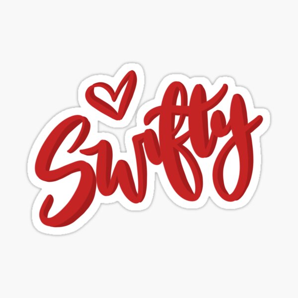 "Swifty " Sticker for Sale by ellietography | Redbubble