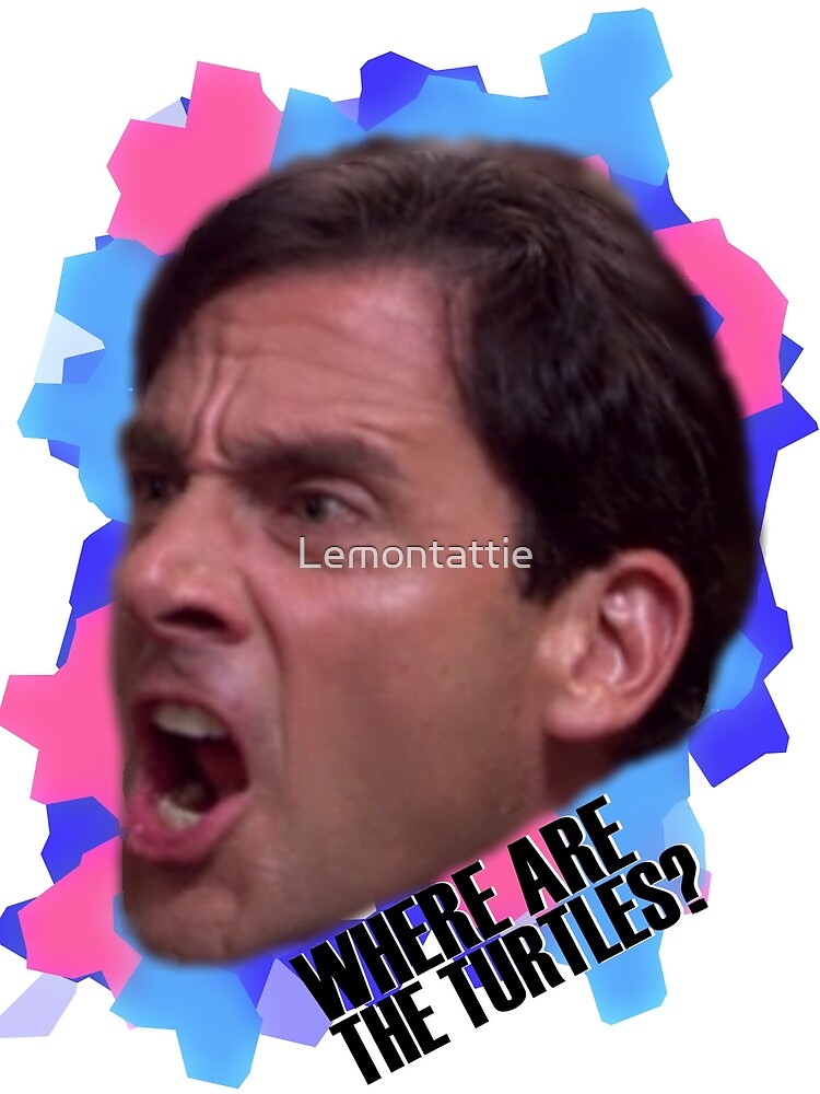 "Michael Scott - Where Are The Turtles?" Art Print for Sale by ...