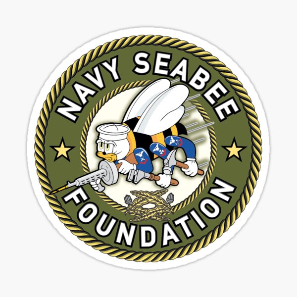 "Navy Seabee Foundation" Sticker for Sale by NavySeabees | Redbubble