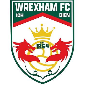 "Wrexham AFC Crest Revamped" Sticker for Sale by walkingredcard | Redbubble