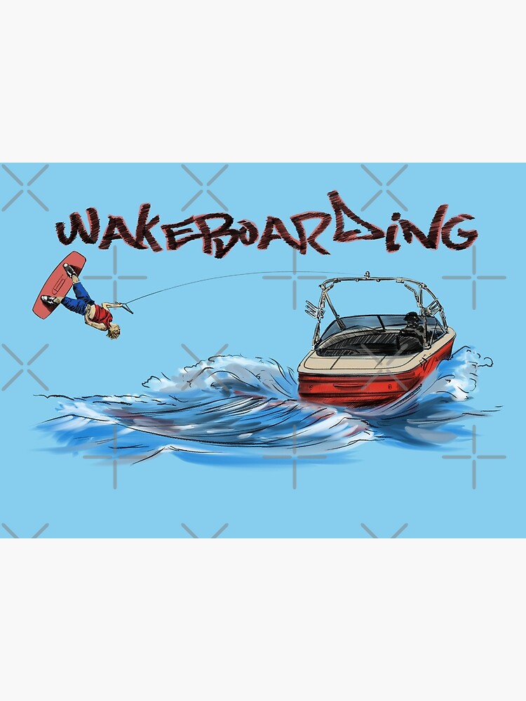 "Wakeboarding" Poster by sibosssr | Redbubble