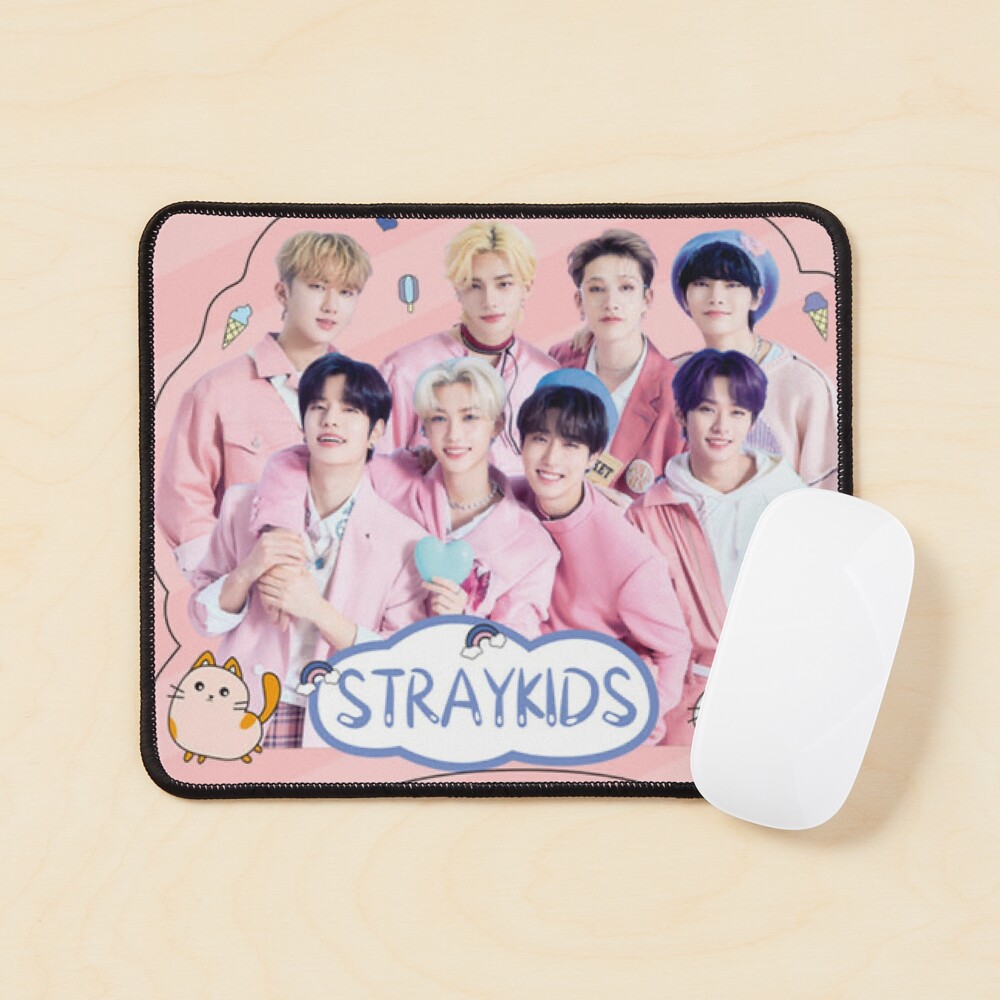 "SKZ pink poster You make STRAY KIDS stay kpop cute happy ot8" Poster ...