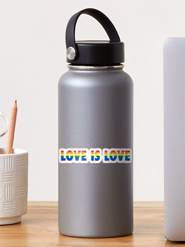 "love is love" Sticker for Sale by clairekeanna | Redbubble