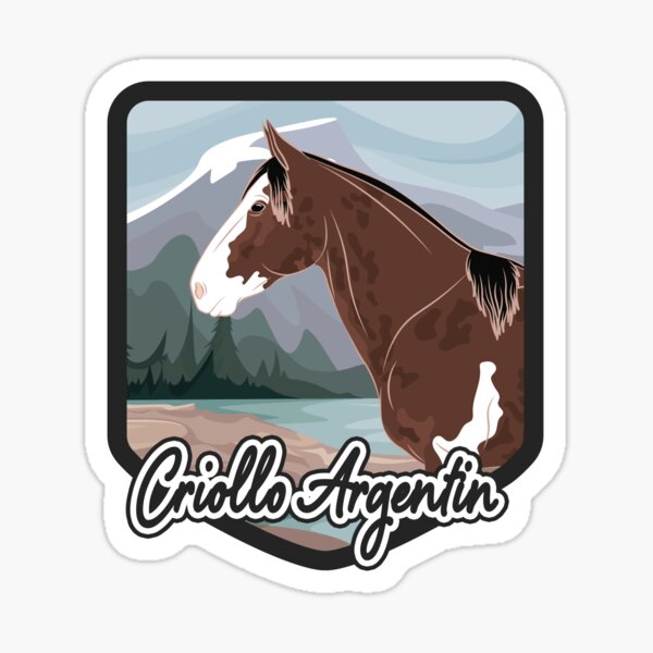 "Argentine Criollo Horse, coast of arms and shield horse spotted ...