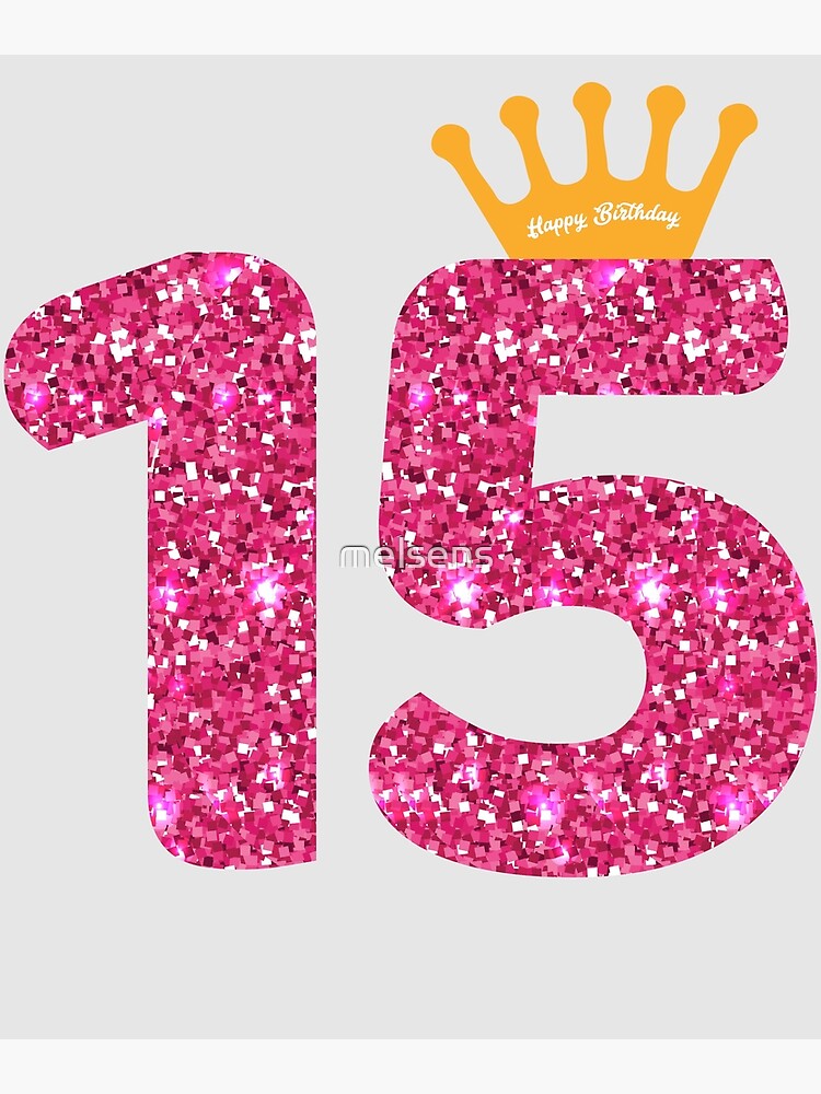 Lámina fotográfica for Sale con la obra «15º cumpleaños feliz de Queens ...