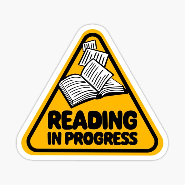 "Reading in Progress Road Sign | Kindle Sticker | Bookish Merch ...