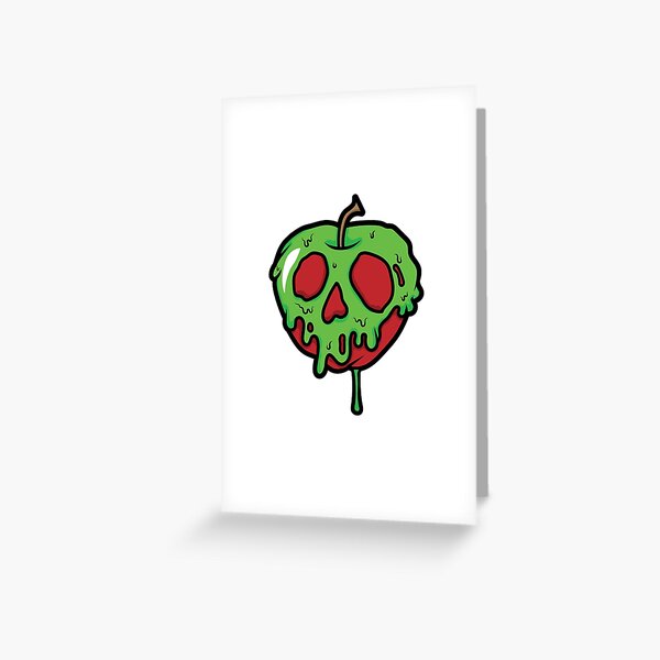 "Poison Apple Sticker" Greeting Card for Sale by KJonesDesigns | Redbubble