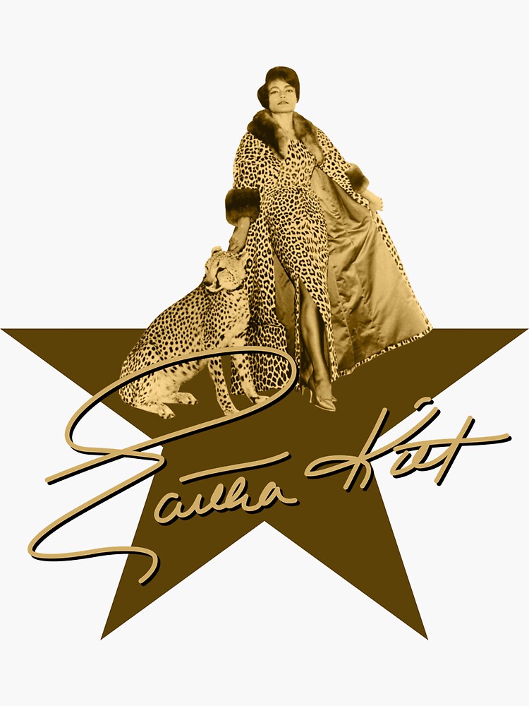 "Eartha Kitt - Signature" Sticker for Sale by DAVID RICHARDSON | Redbubble