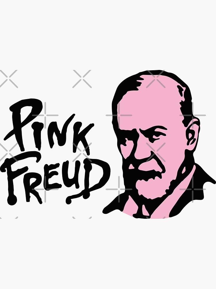 "Pink Freud - Sigmund Freud - Rock" Sticker for Sale by LaundryFactory ...