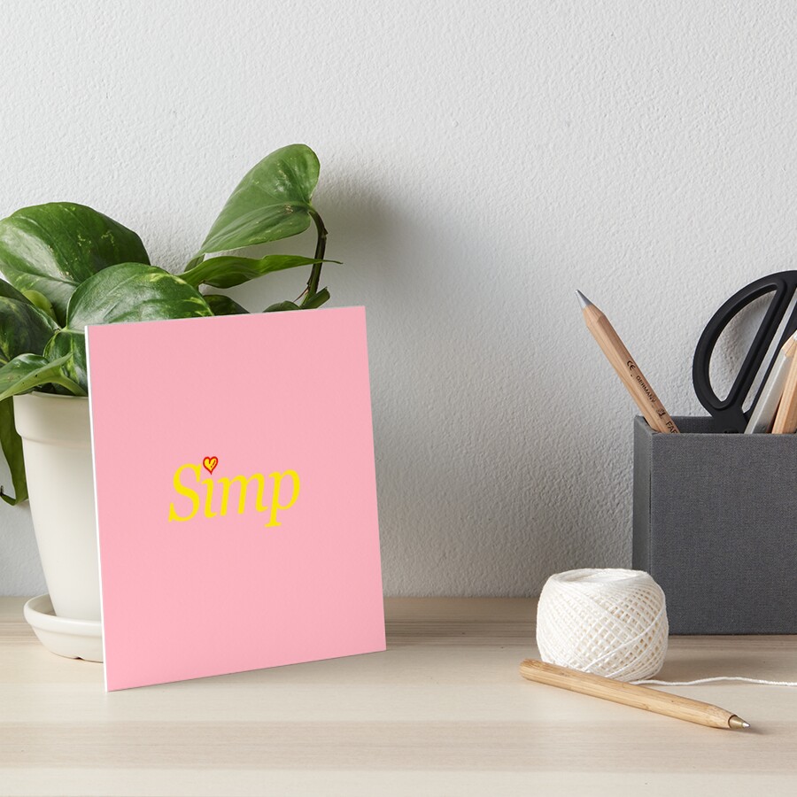 "Simp - Funny Gen Alpha slangs" Photographic Print for Sale by ...