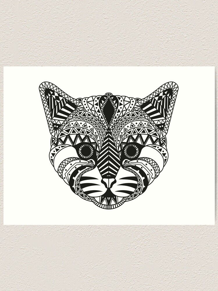Aztec Cat Drawings