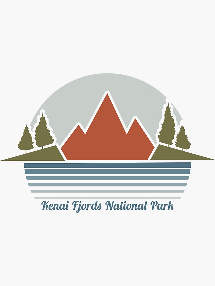 "Kenai Fjords National Park Alaska " Sticker by NationalParksCo | Redbubble