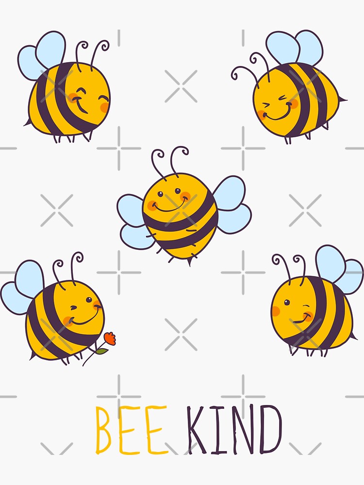 ""Bee Kind – Cute Kawaii Honey Bee Design | Save the Bees, Cottagecore ...