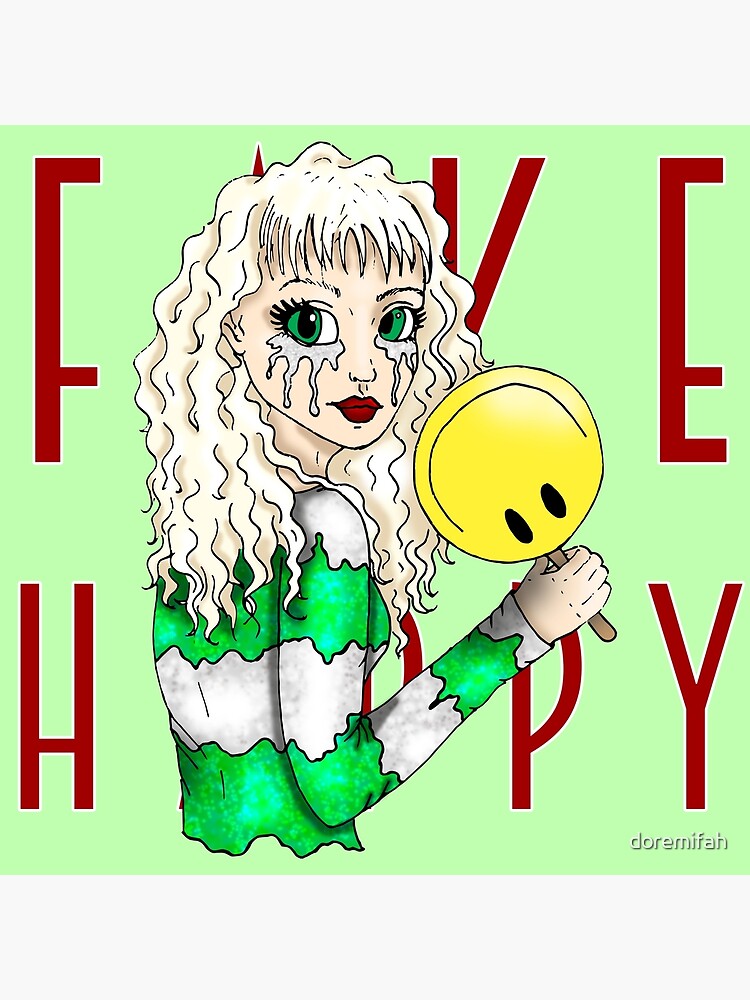 "Fake Happy" Poster by doremifah | Redbubble