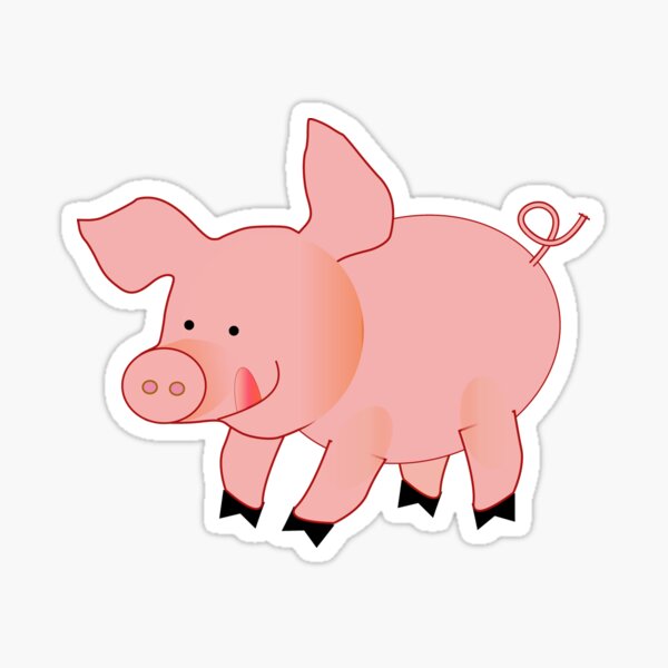 "Pig" Sticker by MisterSmithers | Redbubble