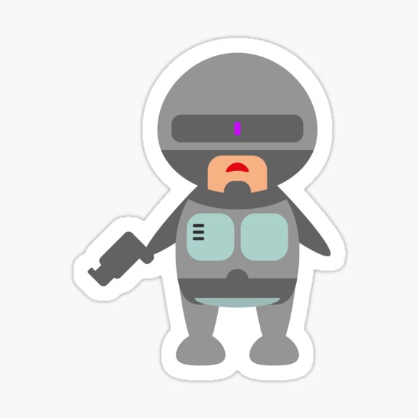 "Robocop" Sticker for Sale by PhotoIllusions | Redbubble