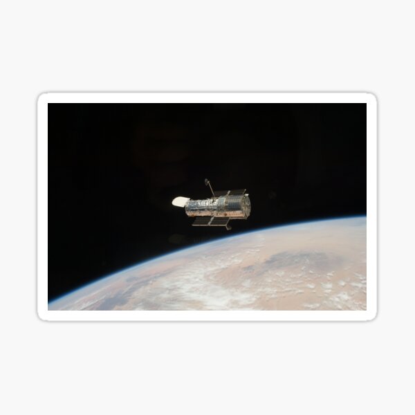 Hubble Stickers Redbubble HUBBLE SPACE TELESCOPE 3D' Poster