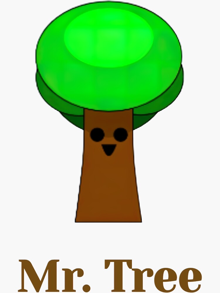 "Mr. Tree - Sprunki Phase 1" Sticker for Sale by Funky-Sprunki | Redbubble