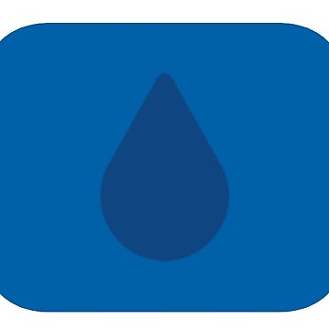 "lumon logo blue drop" Sticker by rilesweir | Redbubble