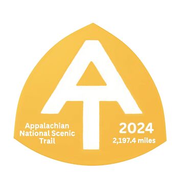 "Appalachian Trail 2024 Tag" Sticker for Sale by GrapeHikes | Redbubble