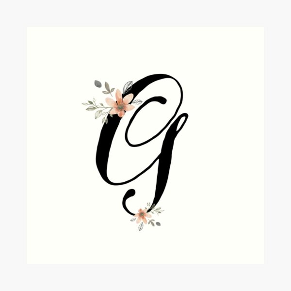 "Monogram G" Art Print for Sale by MaPetiteFleur | Redbubble