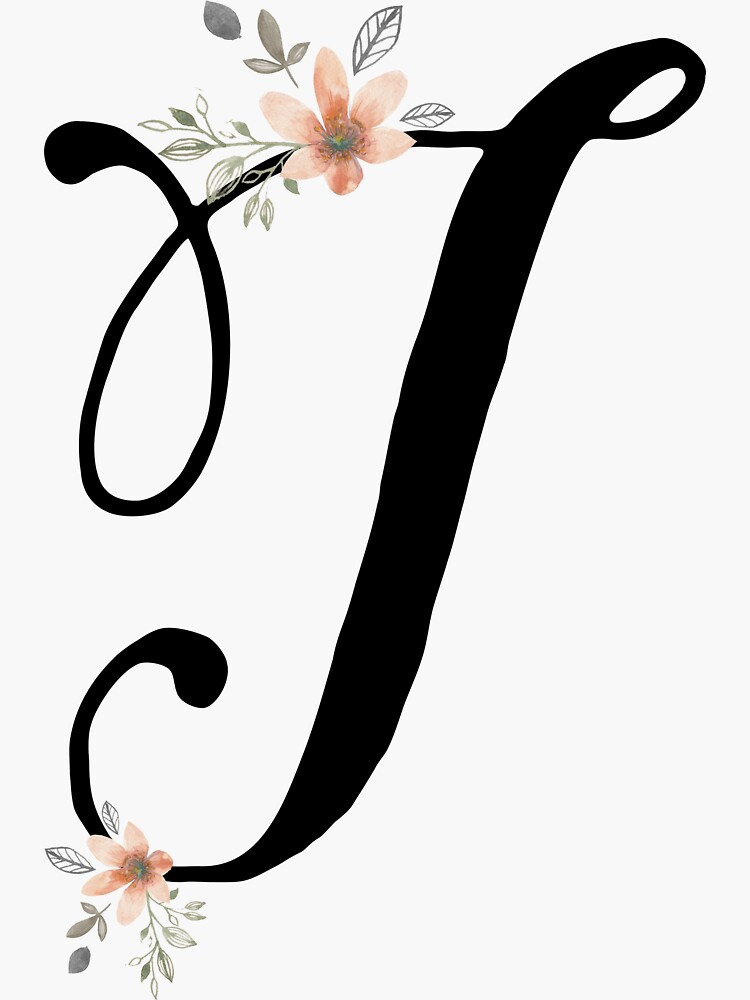 "Monogram I" Sticker for Sale by MaPetiteFleur | Redbubble