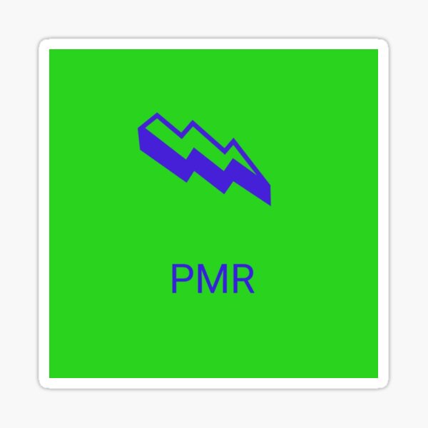 "PMR logo " Sticker for Sale by Scott Price | Redbubble