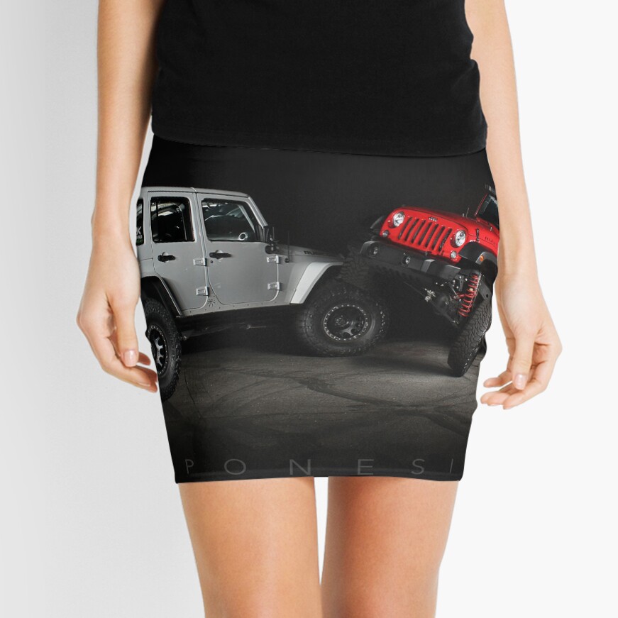 Jeep Wrangler Rubicon Flex Mini Skirt By Vponesix Redbubble