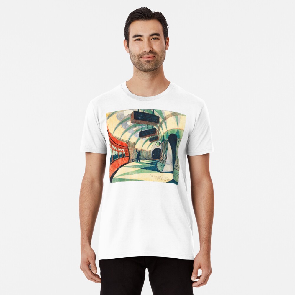 "Cyril Edward Power - The Tube Station" Sticker for Sale by Onodera ...