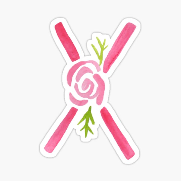 "x sticker" Sticker for Sale by cupcakegirl | Redbubble
