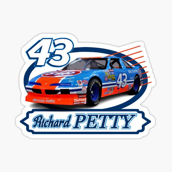 "Richard Petty" Sticker for Sale by GoTrackHopper | Redbubble