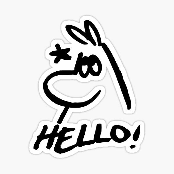 "Hello! Moomin" Sticker for Sale by Eldavilora | Redbubble
