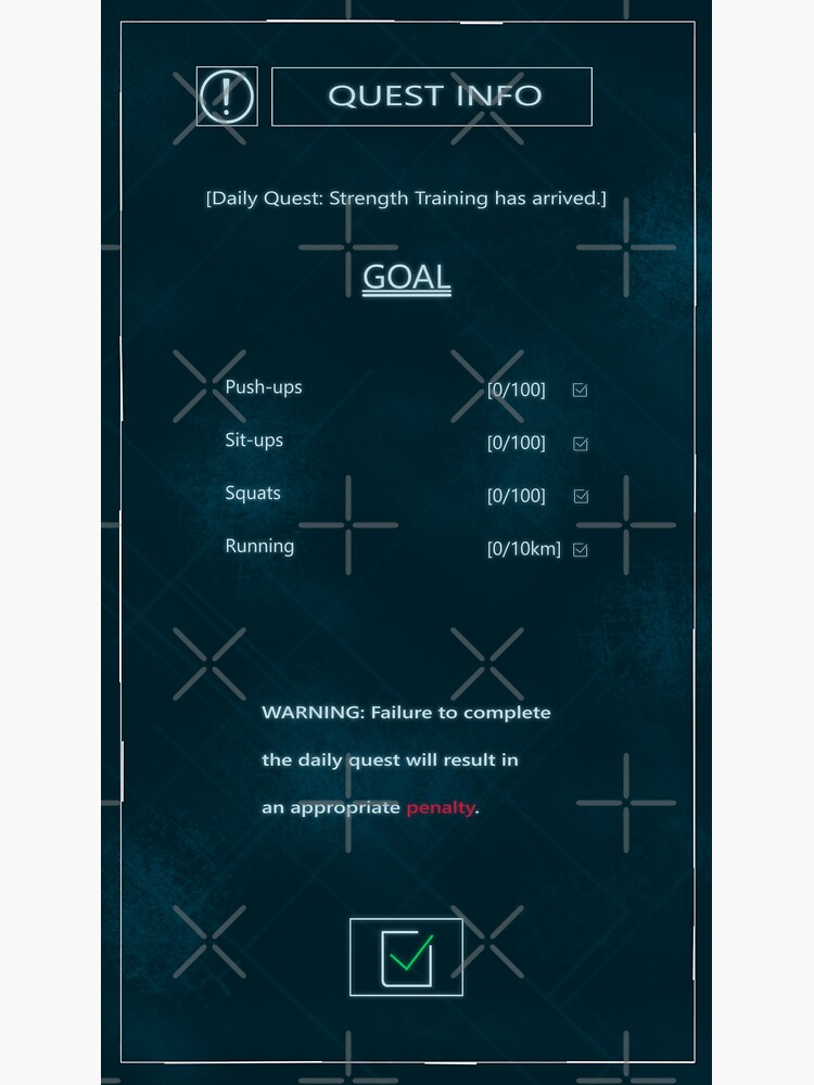 "Daily Quest" Sticker for Sale by HazeArtdesigns | Redbubble