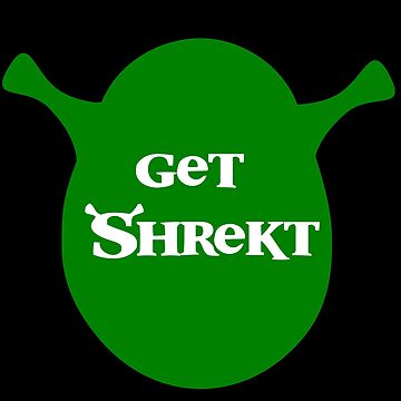 Lámina fotográfica for Sale con la obra «SHREK - Get Shrekt (Diseño de silueta minimalista)» de ...