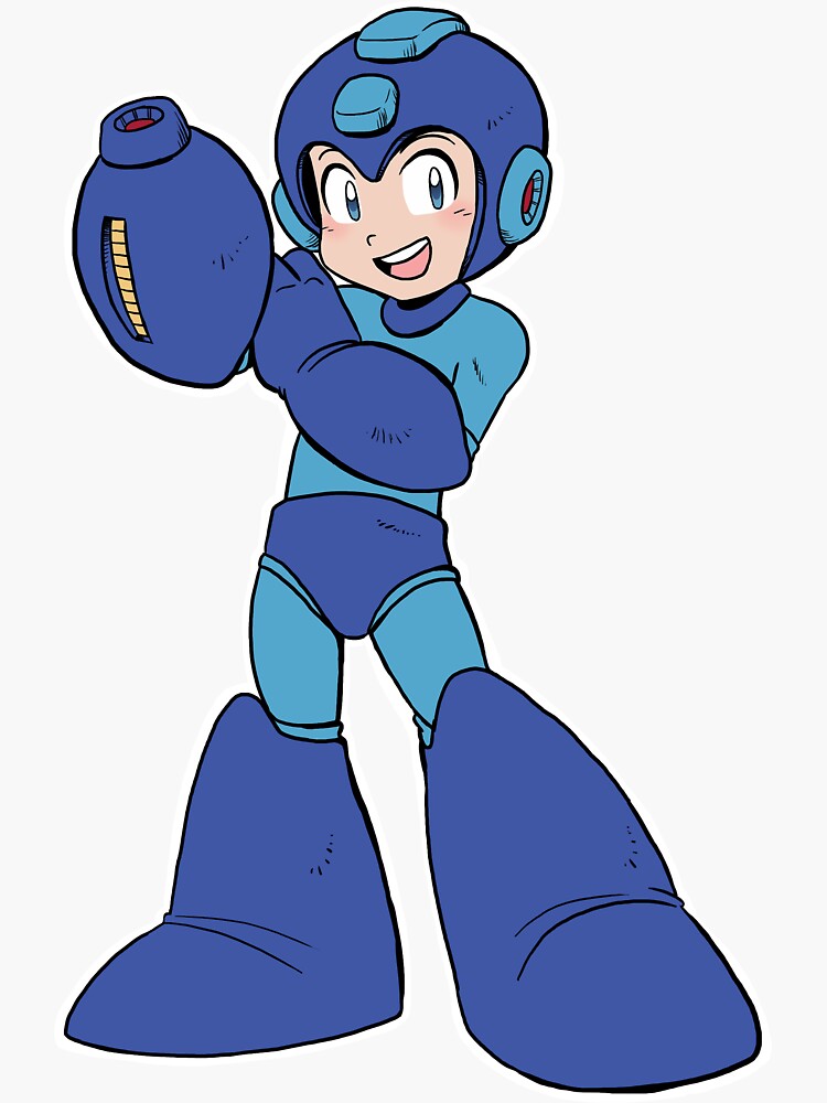 "MEGA MAN" Sticker for Sale by IanDimas | Redbubble