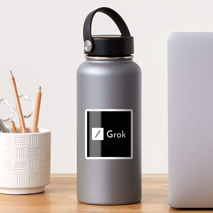 "Grok AI - Futuristic Tech-Inspired Design" Sticker for Sale by ...